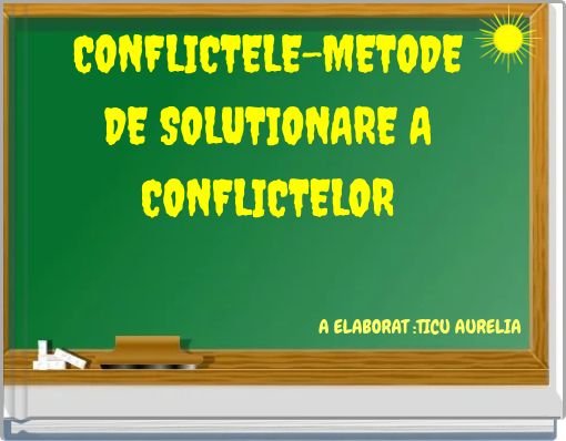 "CONFLICTELE-METODE DE SOLUTIONARE A CONFLICTELOR" - Free stories ...