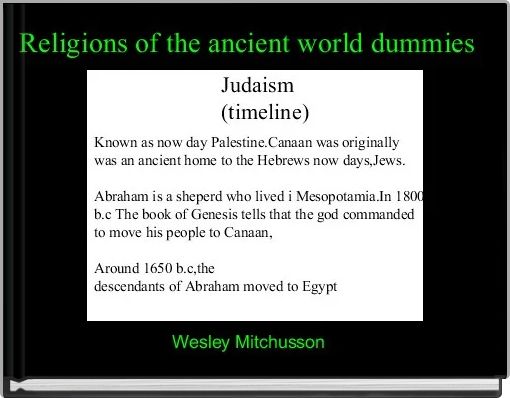 "Religions of the ancient world dummies" - Free stories online. Create ...
