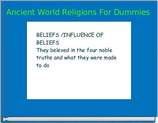 "Ancient World Religions For Dummies" - Free stories online. Create ...