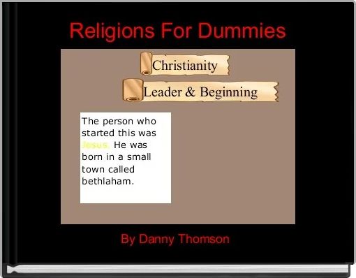 "Religions For Dummies" - Free stories online. Create books for kids ...