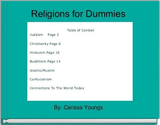 "Religions for Dummies" - Free stories online. Create books for kids ...