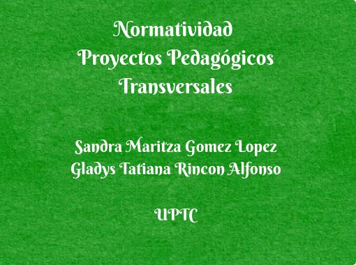 "Normatividad Proyectos Pedagógicos Transversales" - Free stories ...