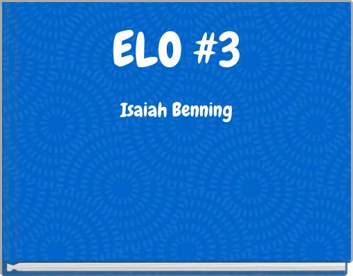 "ELO #3" - Free stories online. Create books for kids | StoryJumper