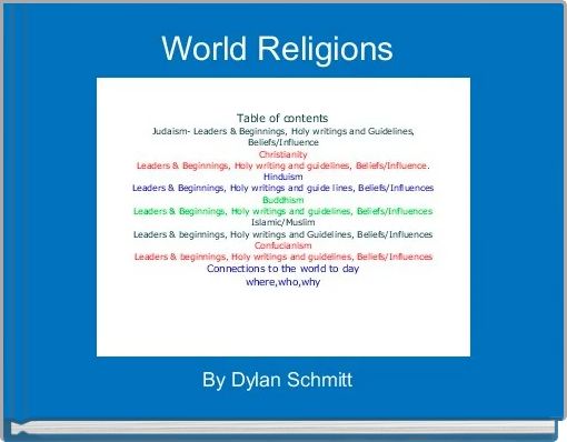 "World Religions" - Free stories online. Create books for kids ...