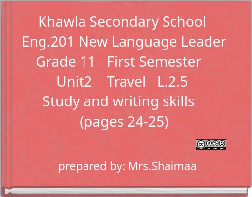 "Khawla Secondary School Eng.201 New Language Leader Grade 11 First ...